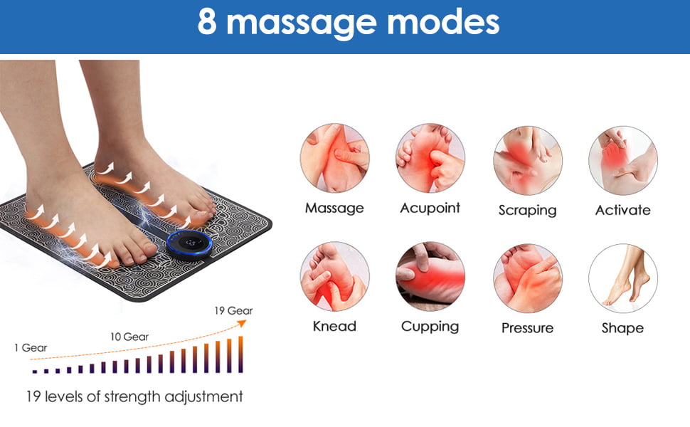 Ems Feet Massager With Remote Rechargeable