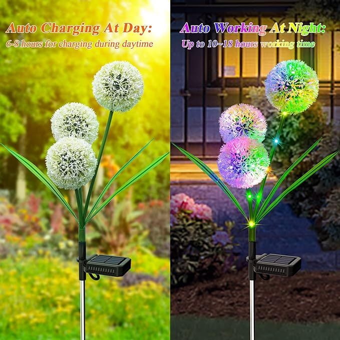 Dandelions Solar Flower Light - Multi-coloured